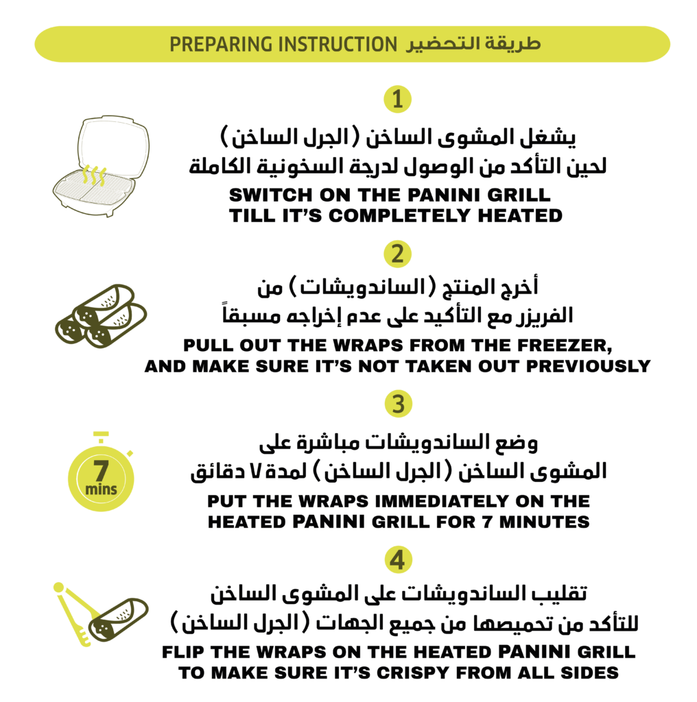 Ready Chicken Shawarma With Garlic Sauce (3 Wraps) - Abdo